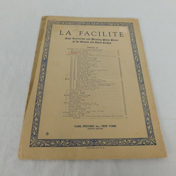 Other | Antique Piano Sheet Music 196 The Music Box Easy Instructive ...